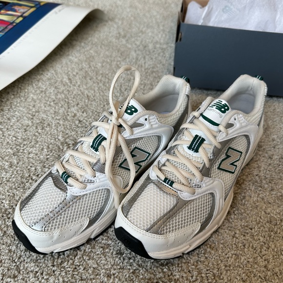 New Balance | Shoes | New Balance 53 White And Green Sneakers | Poshmark